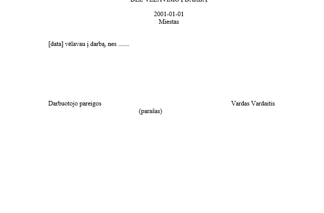 Darbuotojo pasiaiškinimas - Spin CRM